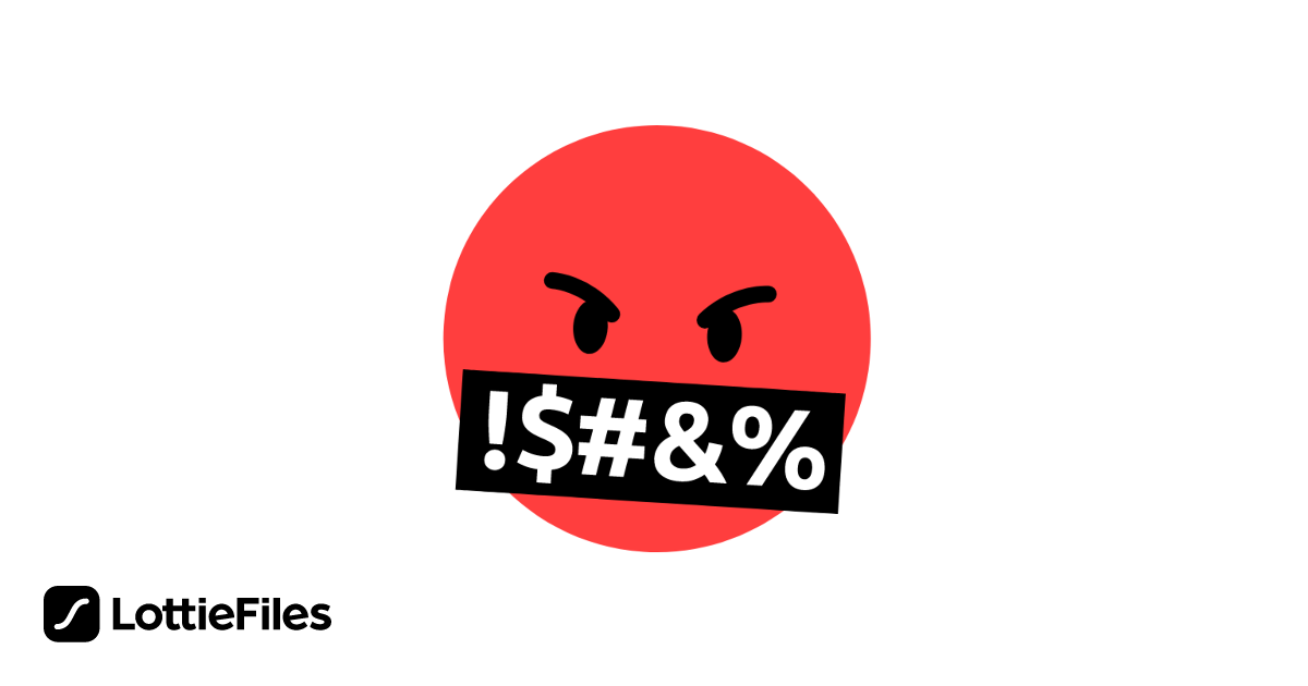 Free Cussing Animation by Bruce | LottieFiles