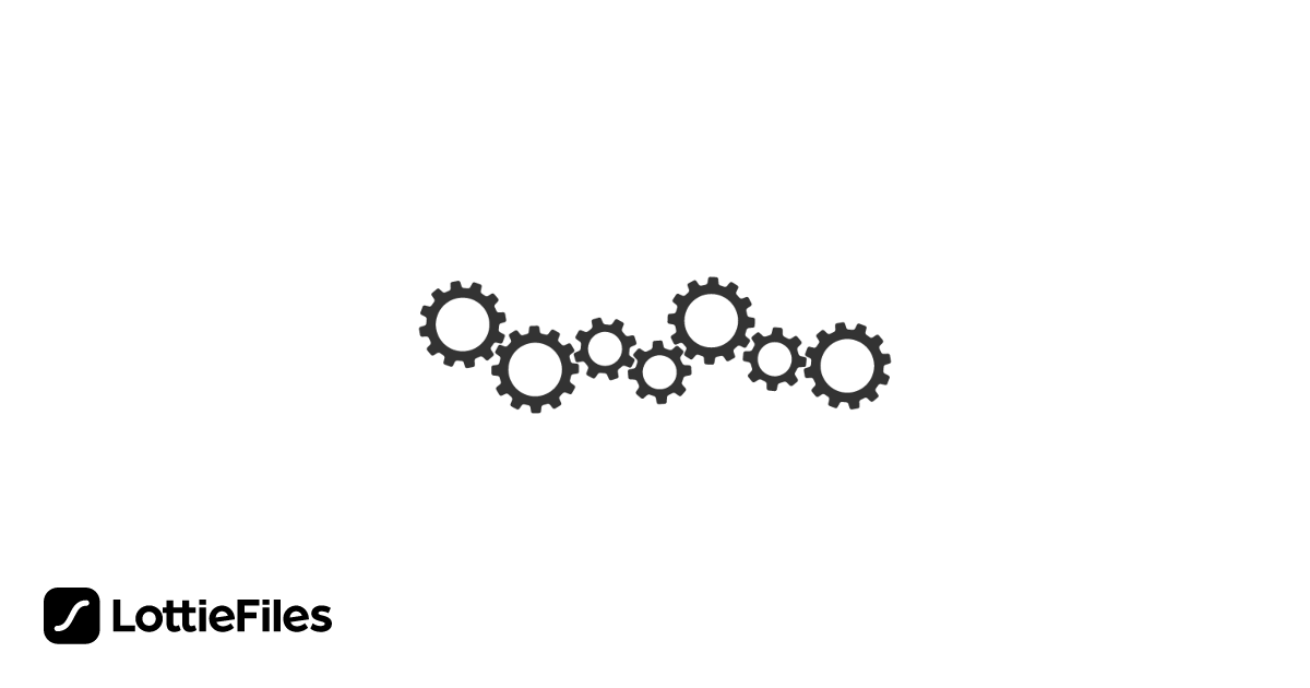 Free Moving Cogs Animation by Emily | LottieFiles