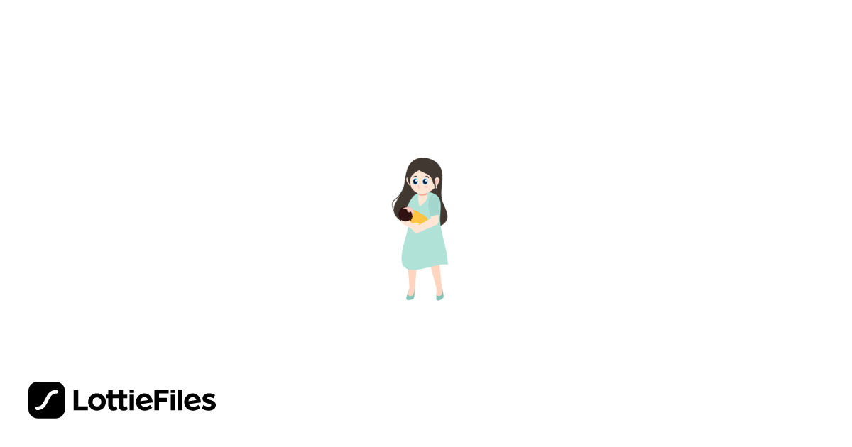 Free Mom and baby Walk cycle Animation by Lâm Tuấn | LottieFiles