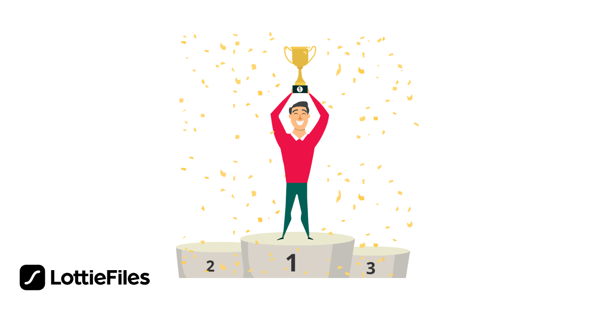 Free Winner Man Animation by theta | LottieFiles