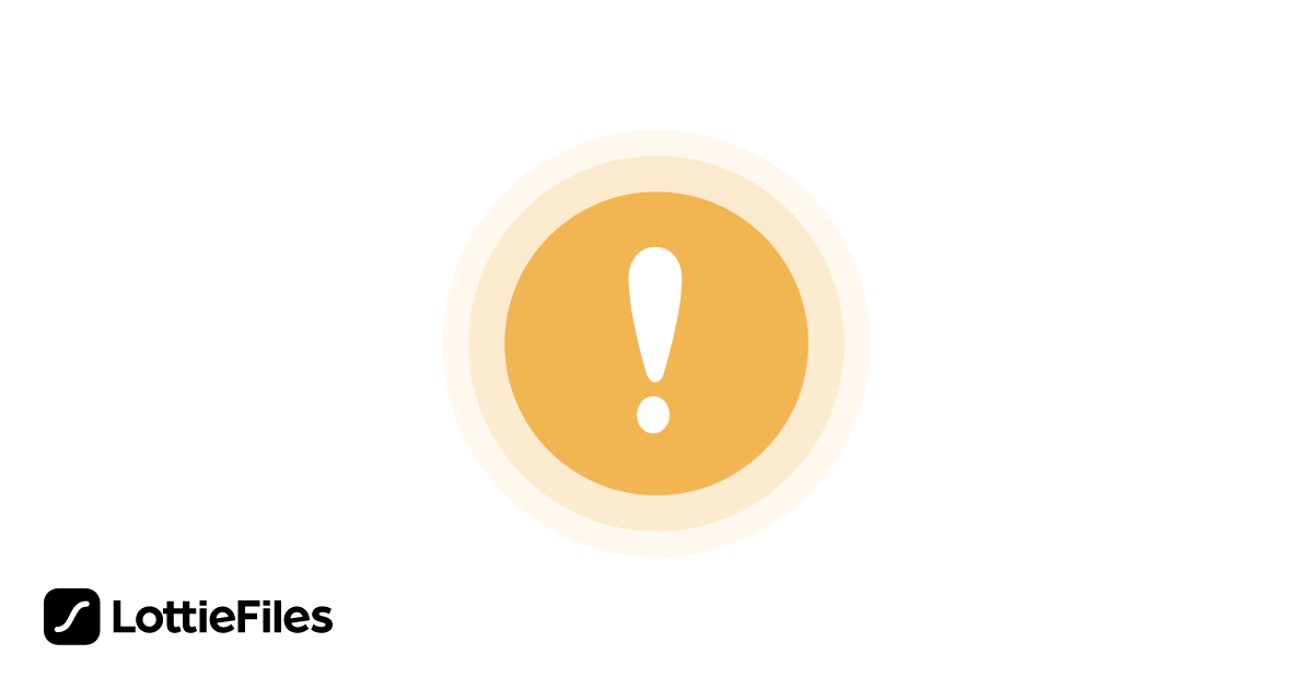 Free Yellow Alert Animation by Murilo Franceschetto | LottieFiles