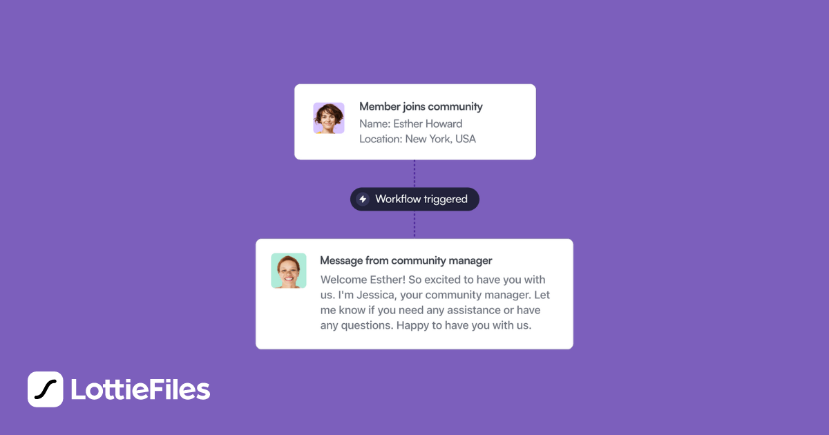 Free Workflows Feature Hero Animation by Panna | LottieFiles