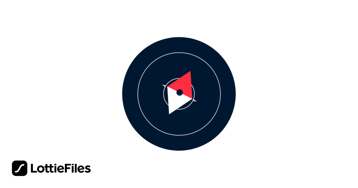 Free Navigation Compass GIF Animation by Hardix | LottieFiles