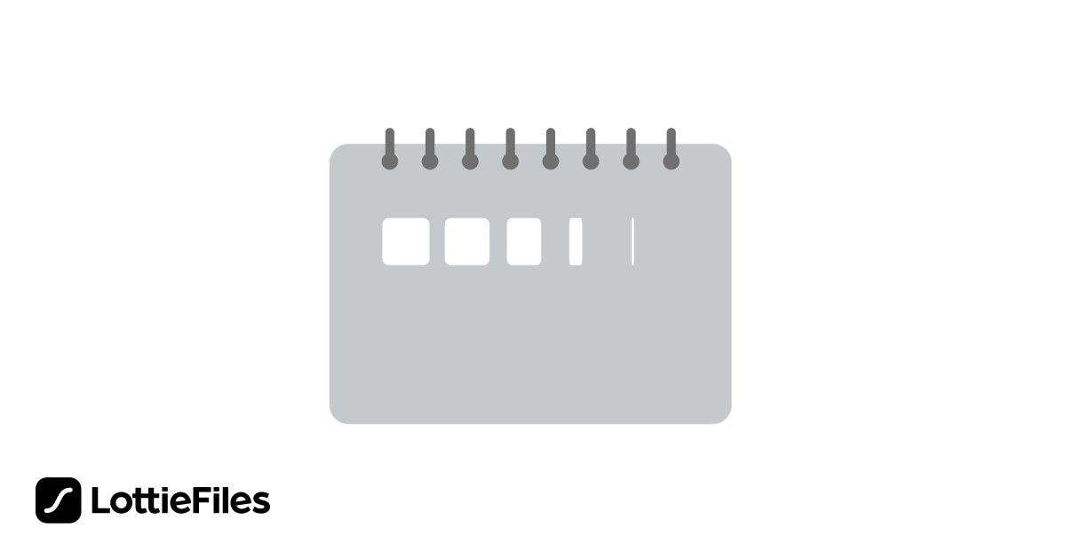 Free Calendar Animation by Sameer Maan | LottieFiles