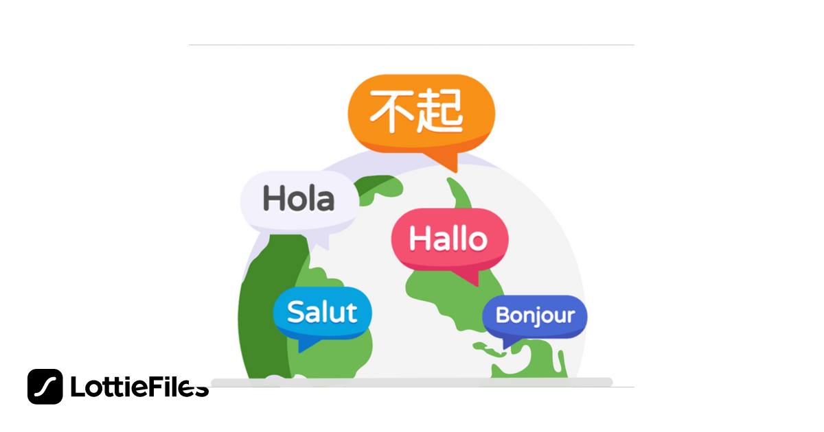Free language translator globe Animation by Shehzad | LottieFiles