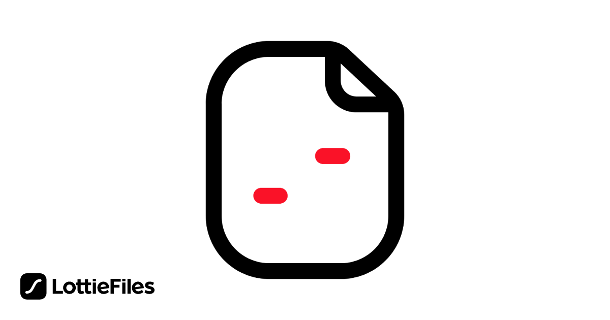 Free Document Animation by hidde | LottieFiles
