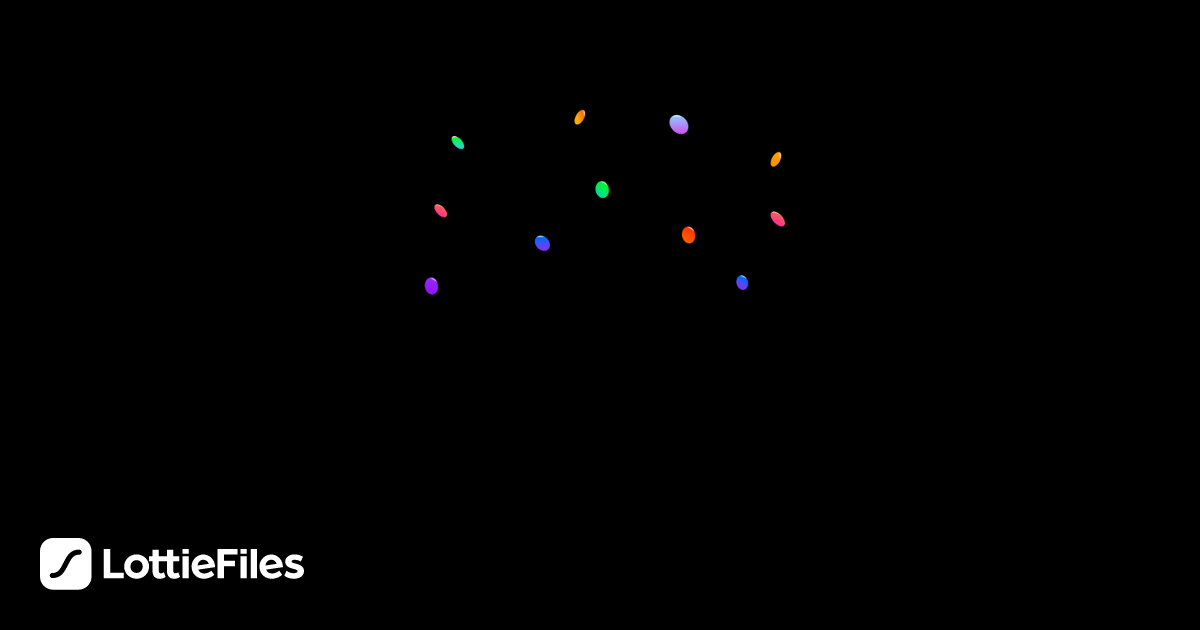 Free Colorful particle firework animation Animation by CHUMI | LottieFiles