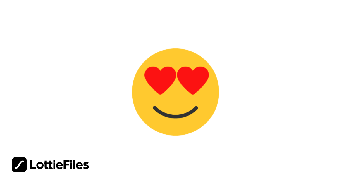Free Heart Eyes Emoji Animation by Zeynel Çakmak | LottieFiles