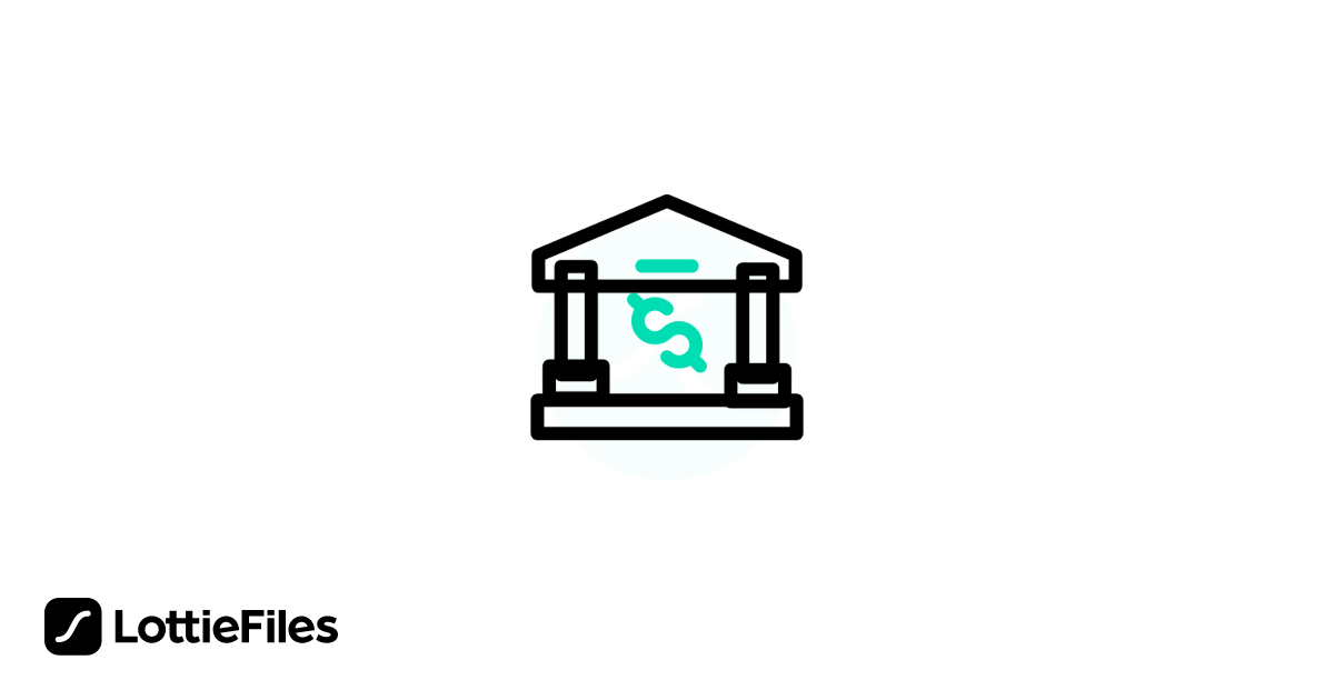 Free Bank icon Lottie JSON animation Animation by Weblodge | LottieFiles