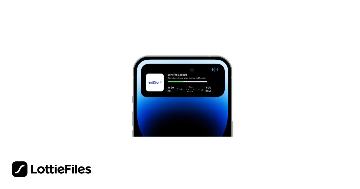 Free Dynamic island iPhone 14 Animation by Chetan Singh | LottieFiles