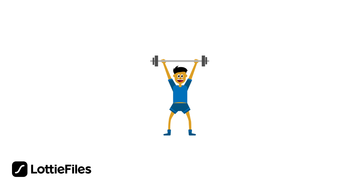 Free The Weight Lifter Animation by Diego Franzese | LottieFiles