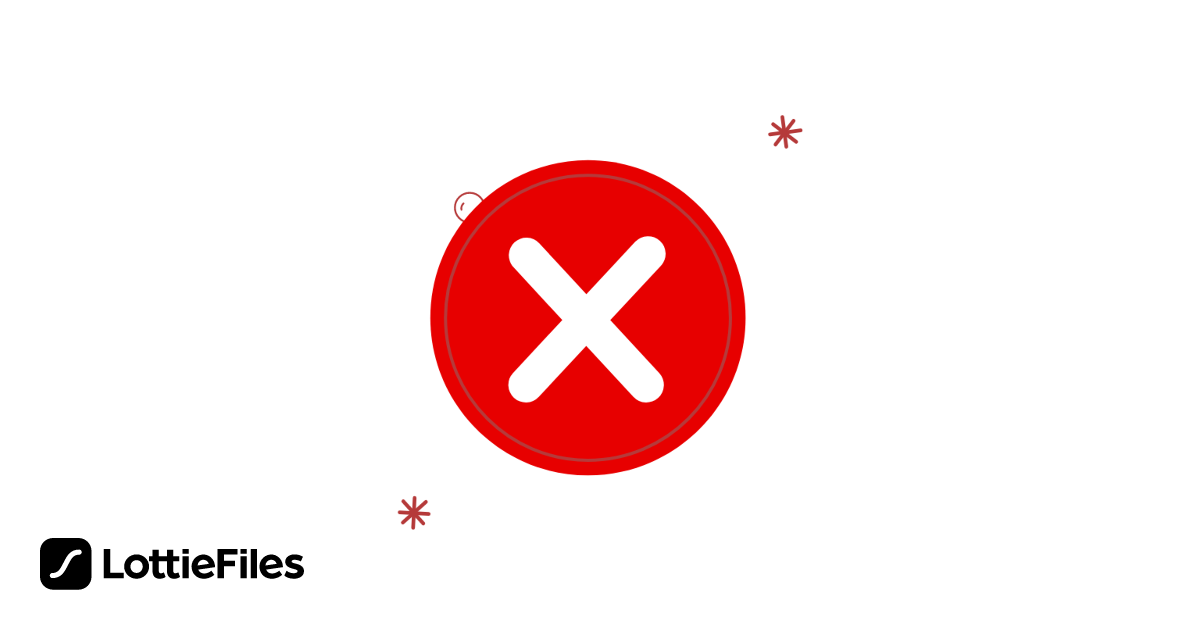 Free Error X Animation by Pedro Lerma | LottieFiles