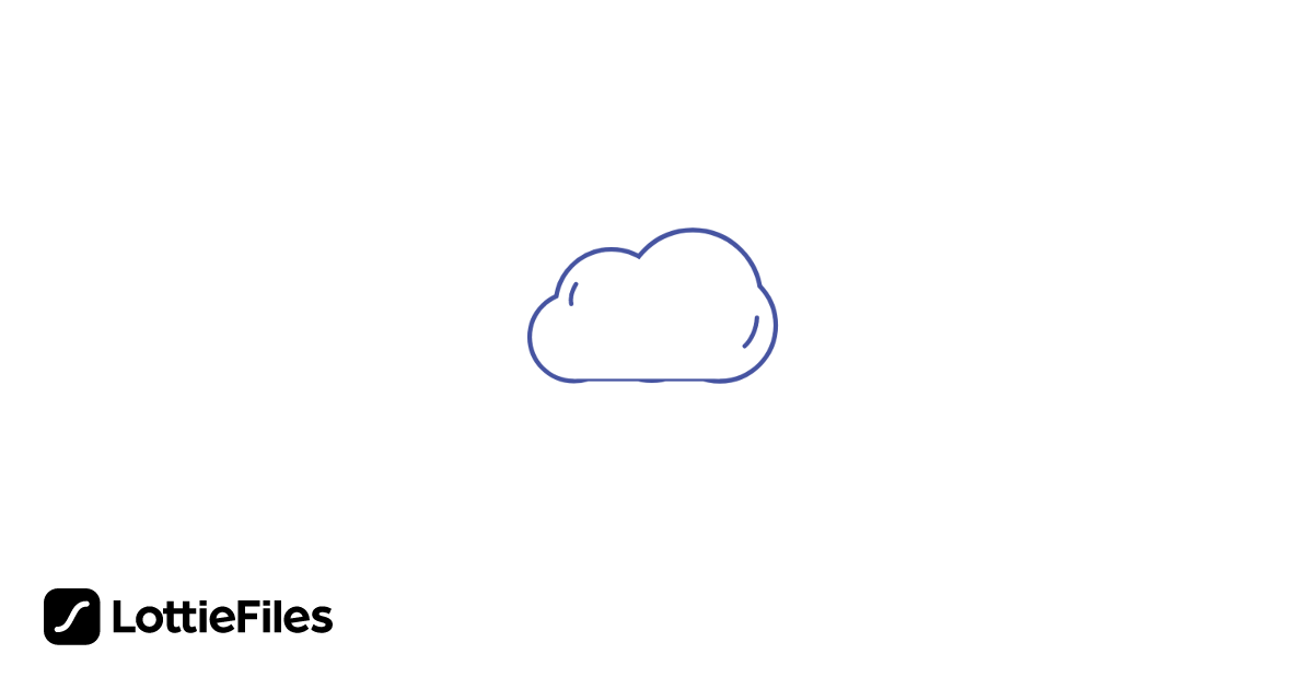 Free Cloud Drop Animation by Ahmet Erbil | LottieFiles