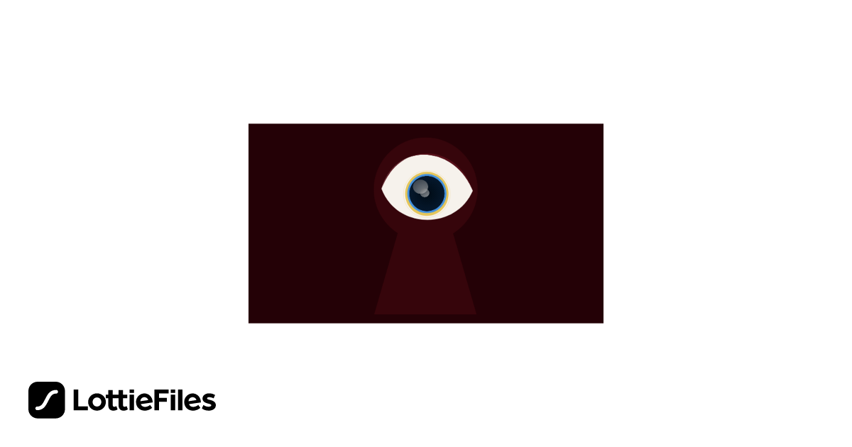 Free Eye fade in to keyhole Animation by Martin Bøckman | LottieFiles