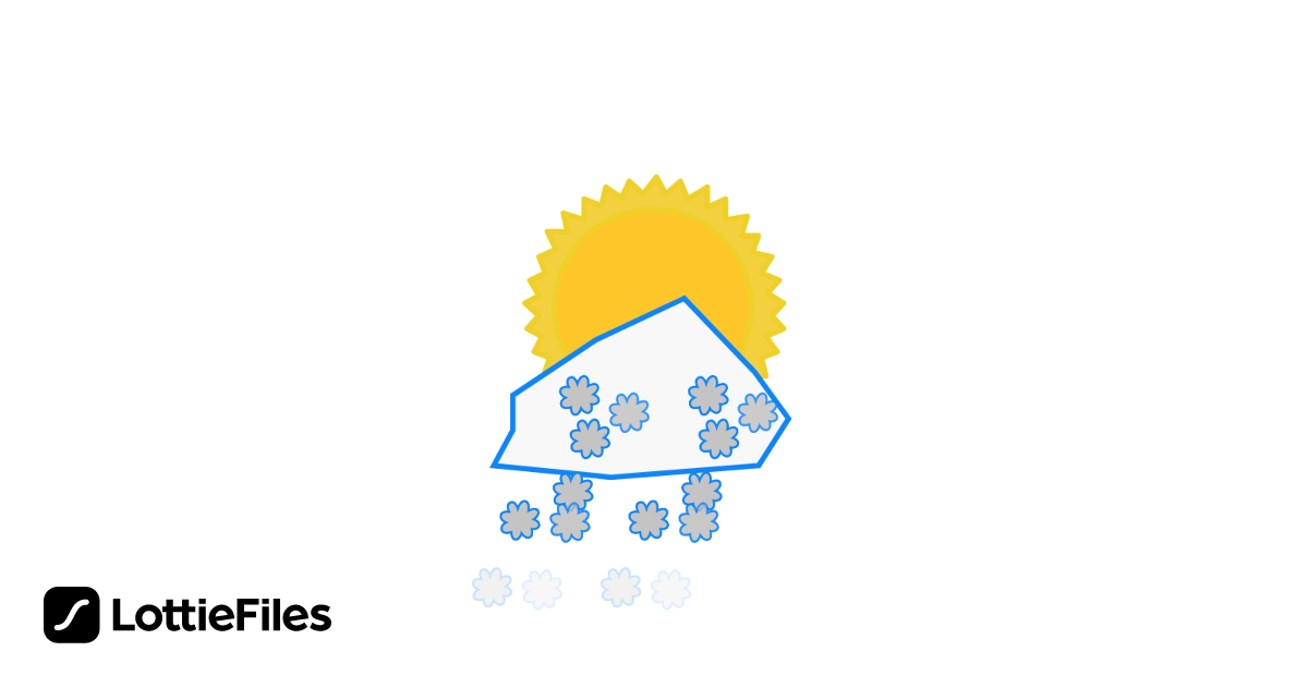Free Heavy Snow Sunny Animation by Rasheed Sobhee | LottieFiles