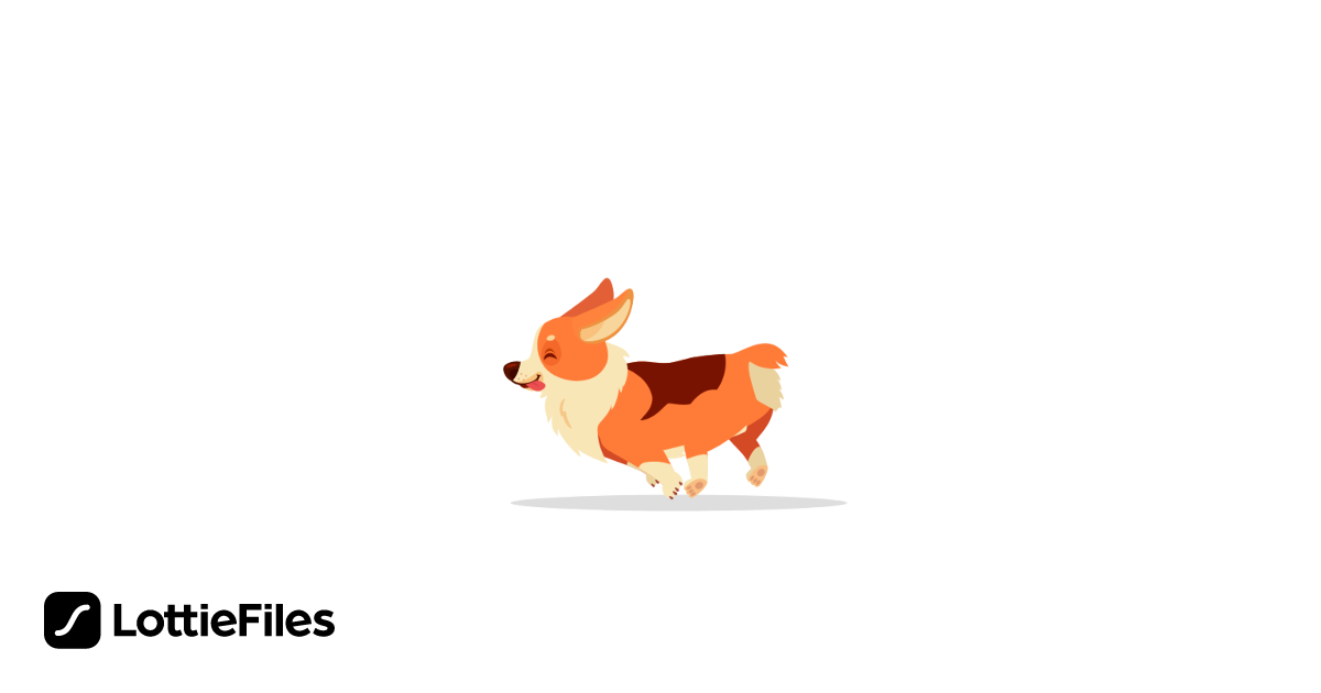 Free Corgi running Animation by Hùng Hoàng | LottieFiles