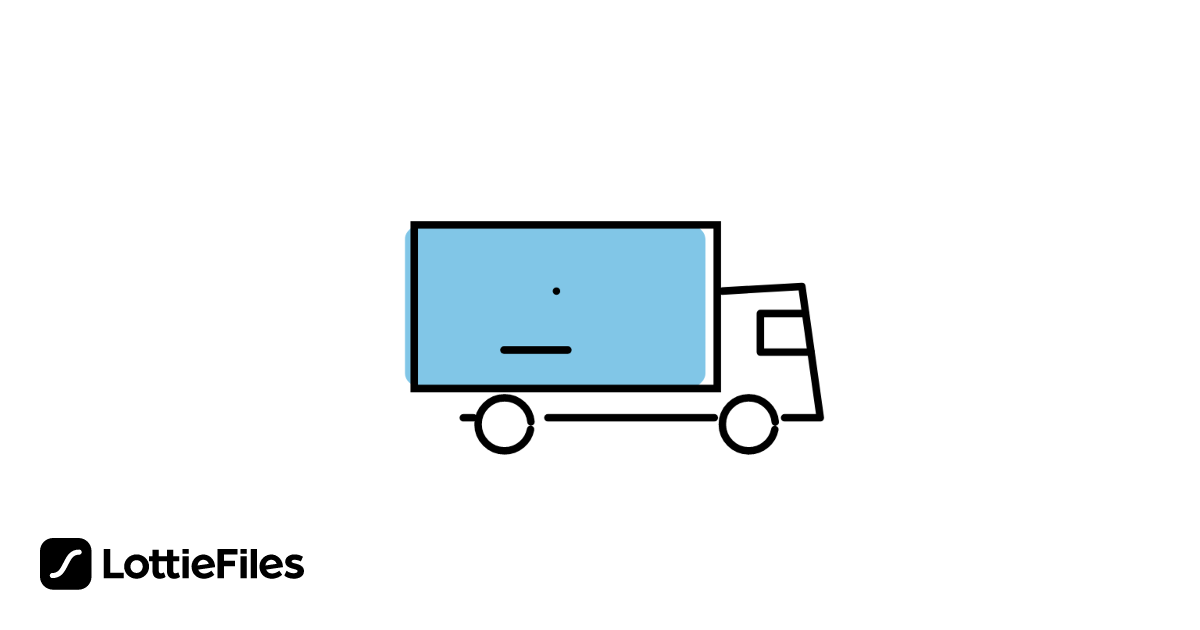 Free Blue Truck Animation by Diego | LottieFiles