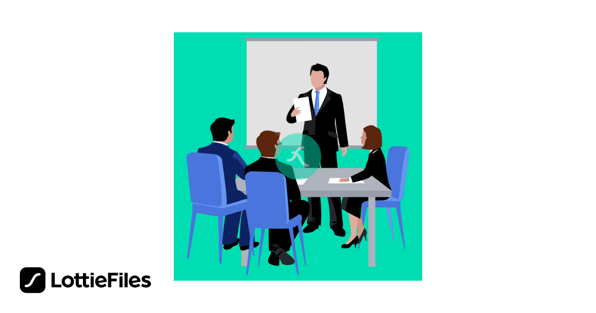 Free Office meeting Lottie JSON animation Animation by Weblodge ...