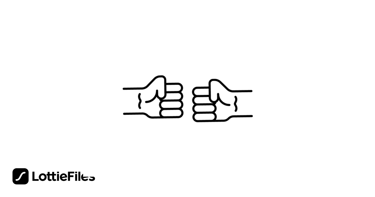 Free Fist Bump Animation by Juan Manuel | LottieFiles