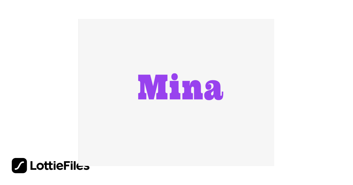 Free INM450_A1-loop_Mina Animation by Mina | LottieFiles