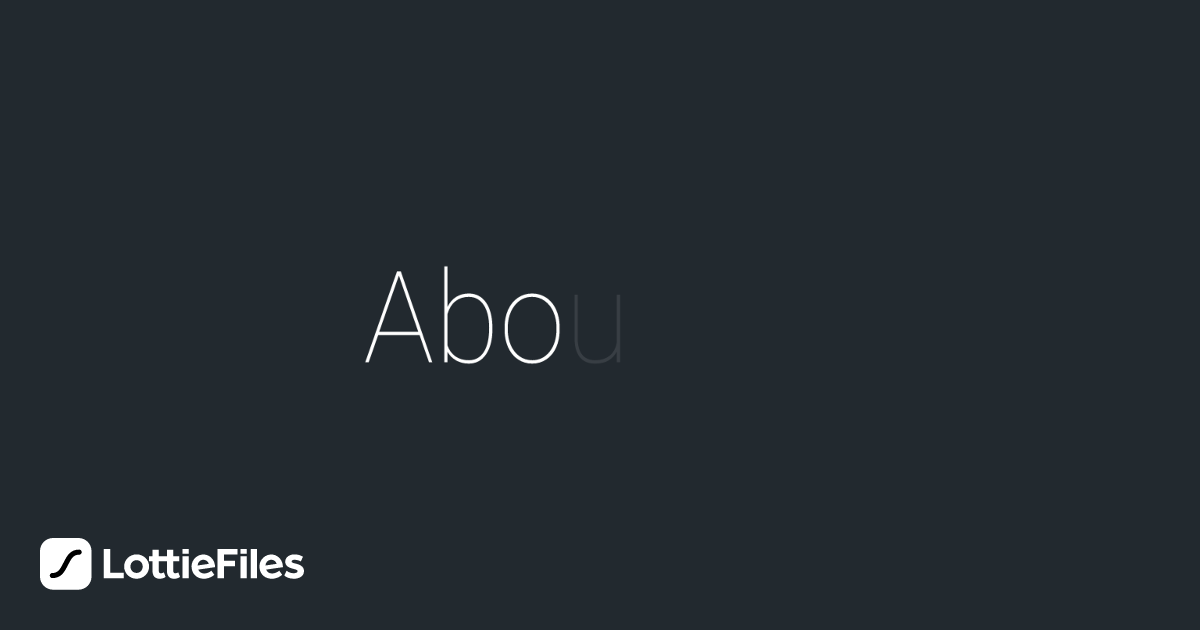 Free aboutMe Animation by Yury Regis | LottieFiles