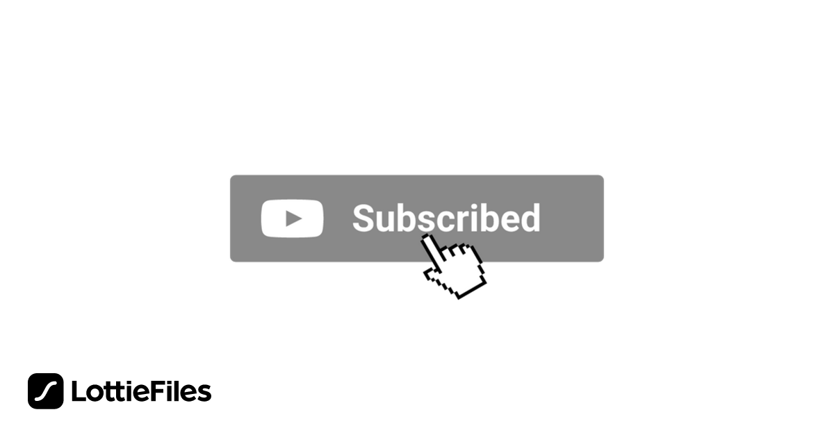 Free Youtube Subscribe Button Animation by Reddy Govardhan reddy | LottieFiles