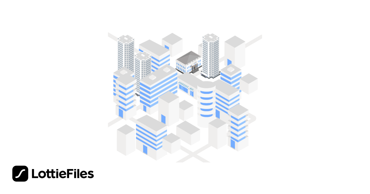 Free City buildings Animation by Akash Gupta | LottieFiles