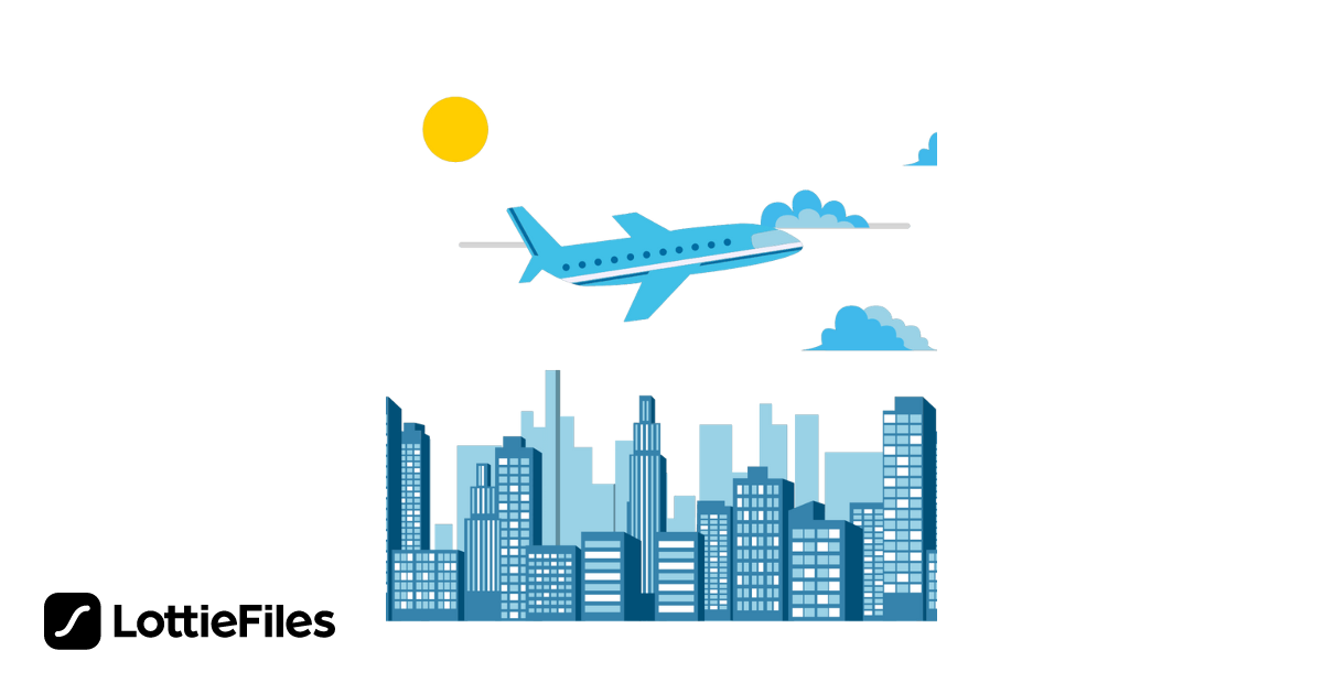 Free Airplane Animation Animation by Chondon | LottieFiles
