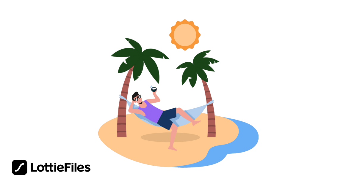 Free Beach Vacation Animation by Brian | LottieFiles