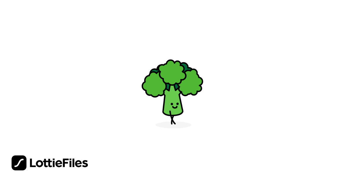 Free Walking Broccoli Animation by Jeffrey Christopher | LottieFiles