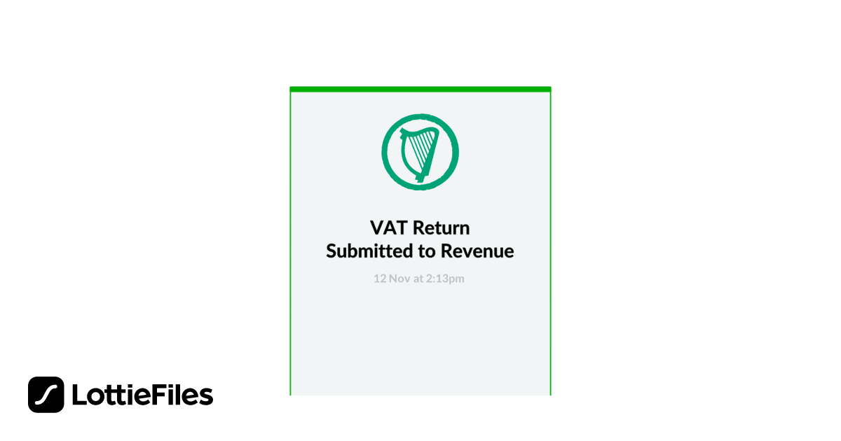 Free Sage Accounting VAT IE Animation by | LottieFiles