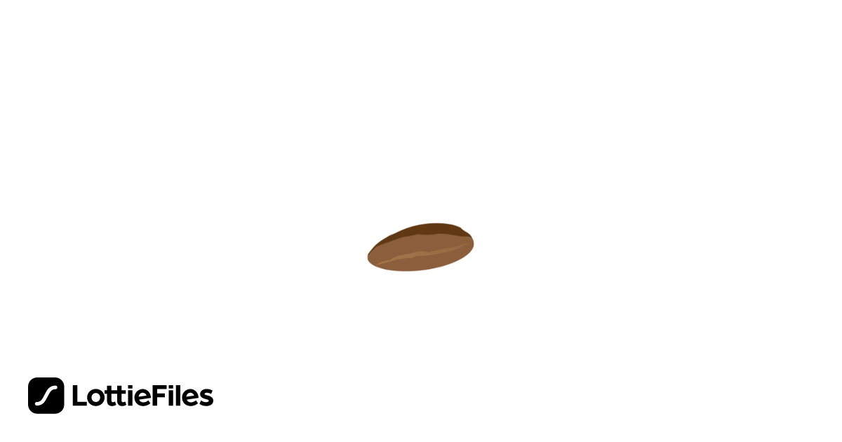 Free Spinning Coffee Bean Animation by Darin Hardin | LottieFiles