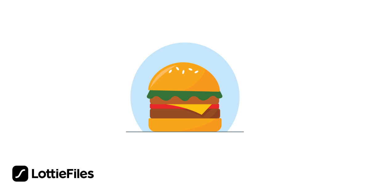 Free Burger Animation by Kellian Routier | LottieFiles
