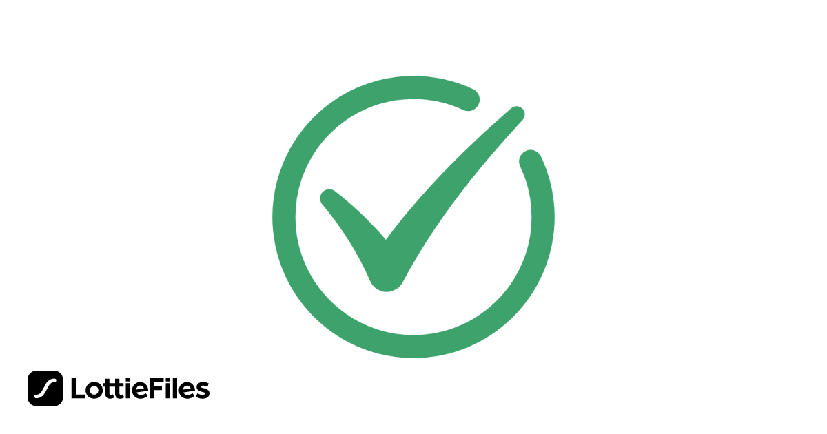 Free Green Circle Checkmark Animation by David T | LottieFiles
