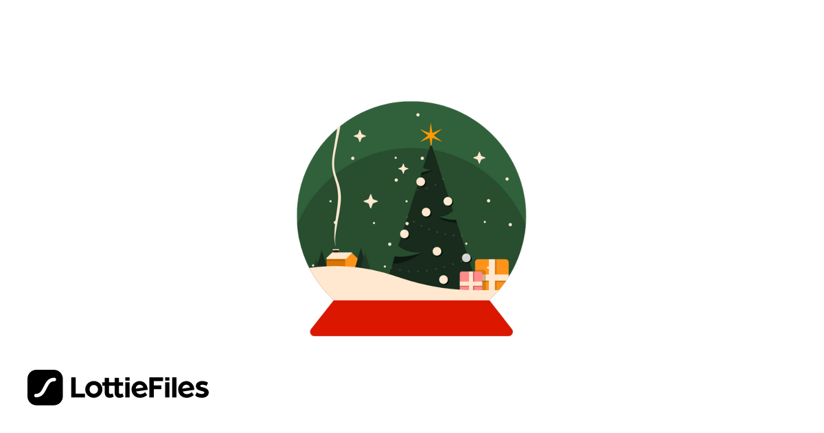 Free Christmas Snow Globe Animation Animation by Shubhangi | LottieFiles