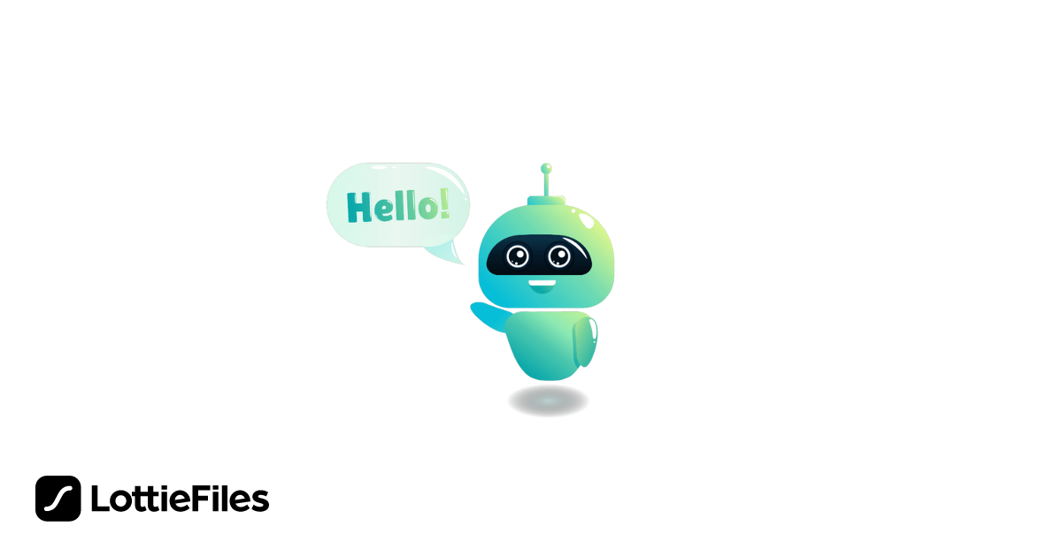 Free Hello Bot Animation by Jingkang | LottieFiles