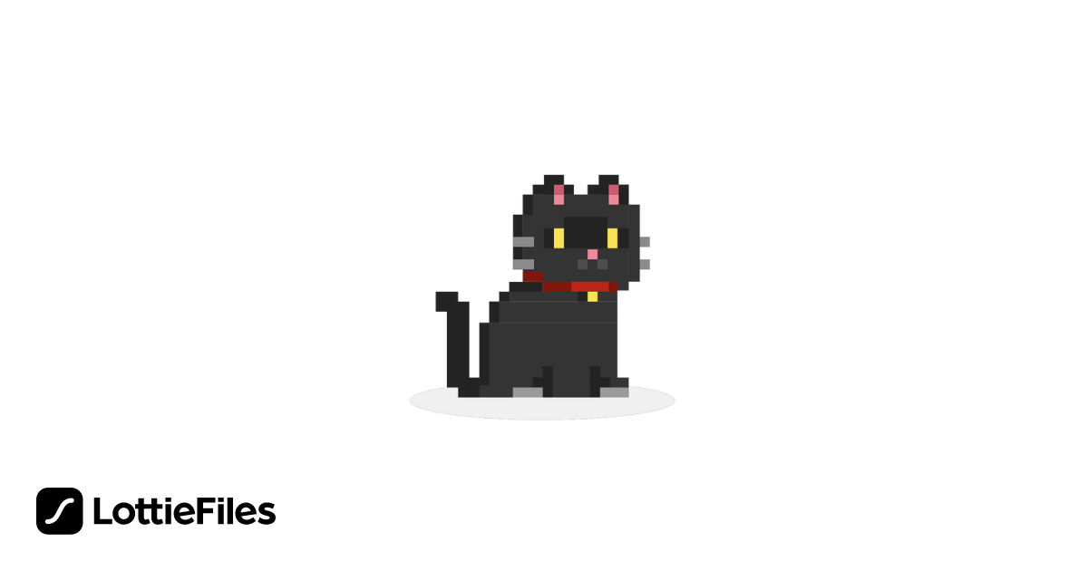 Free 8-bit Cat Animation by Yaamin | LottieFiles