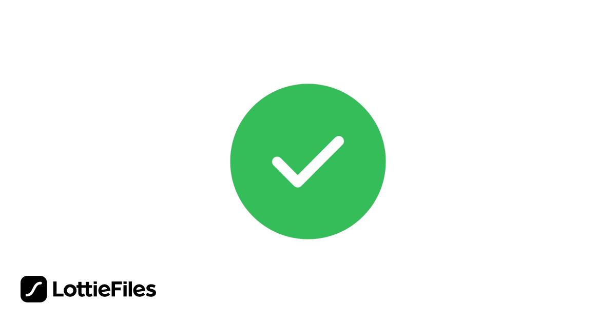 Free celebration checkmark Animation by Jack Hawkins | LottieFiles