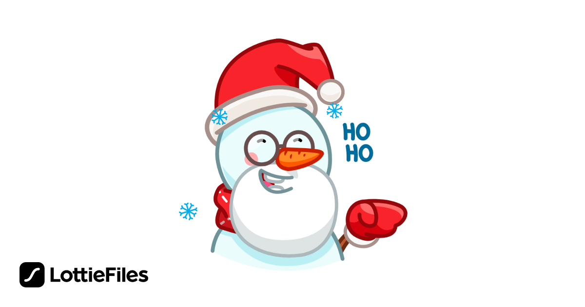 Free Snowman Animation by Telegram | LottieFiles