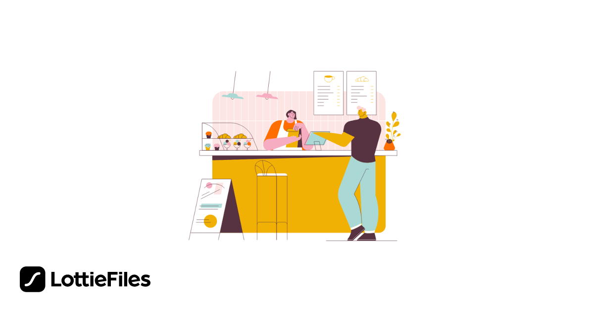 Free Cafe Animation by Panda | LottieFiles