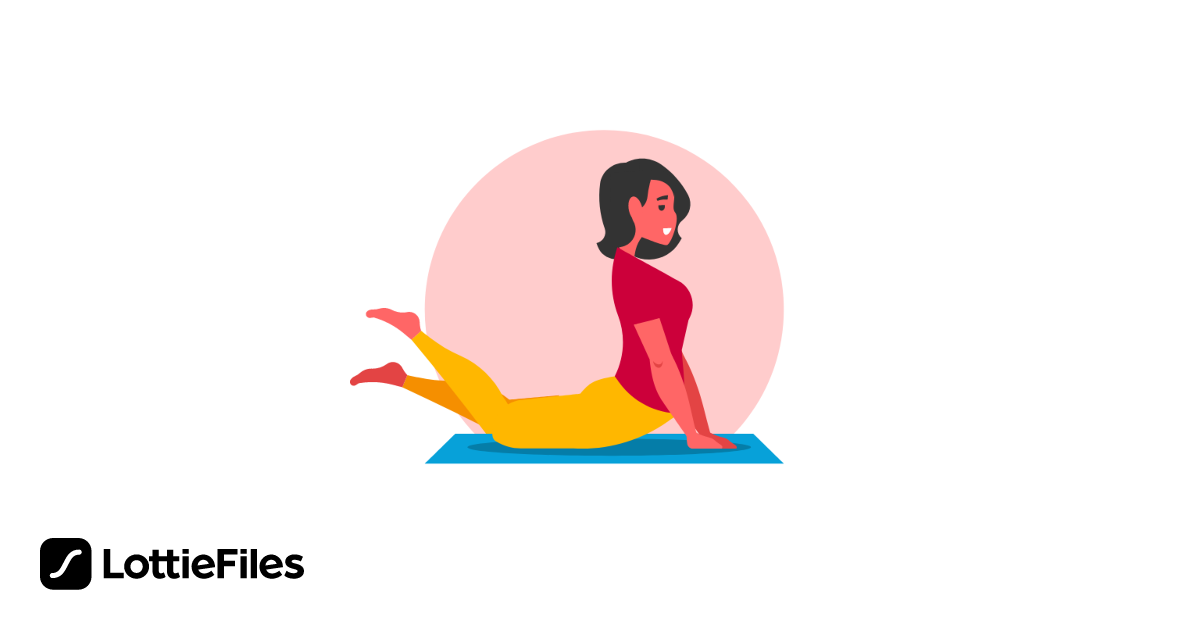 Free Woman doing Yoga Animation by Panda | LottieFiles