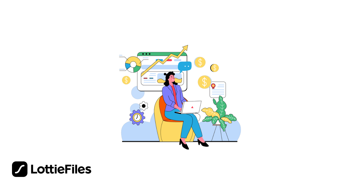 Free Female of sale marketing Animation by Faisal | LottieFiles