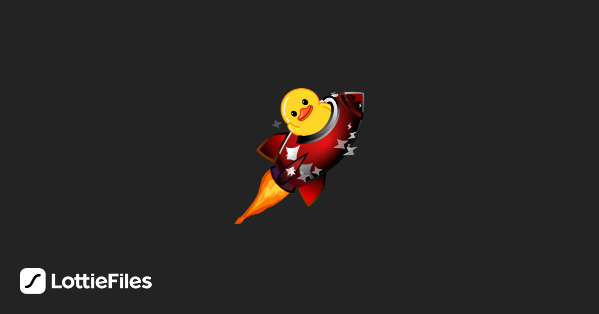 Free Rocket Duck Animation Animation by Syndrome380 | LottieFiles