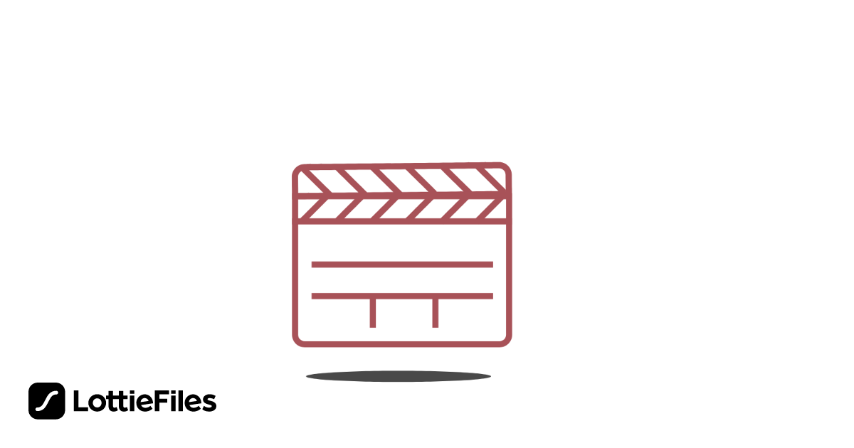Free Movie Clapper Board Animation by Peyton Hammed | LottieFiles
