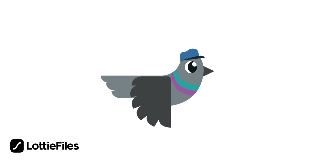 Free Flying Bird Animation by Andrea Gissel | LottieFiles