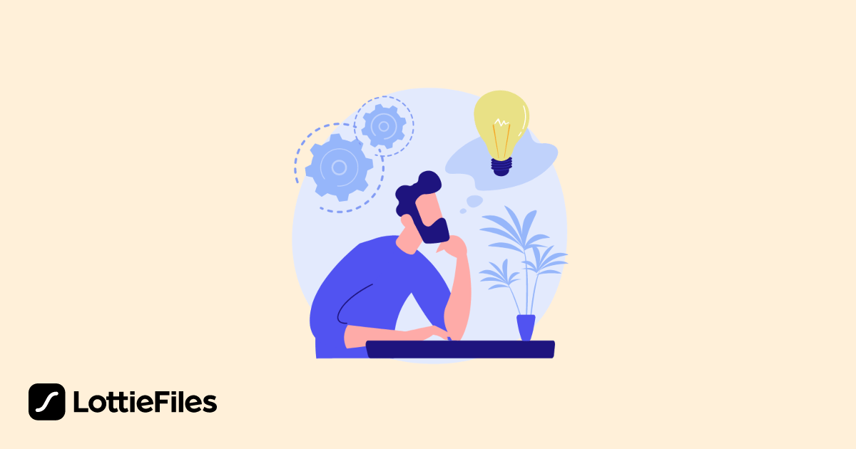 Free thinking Animation by DCE | LottieFiles