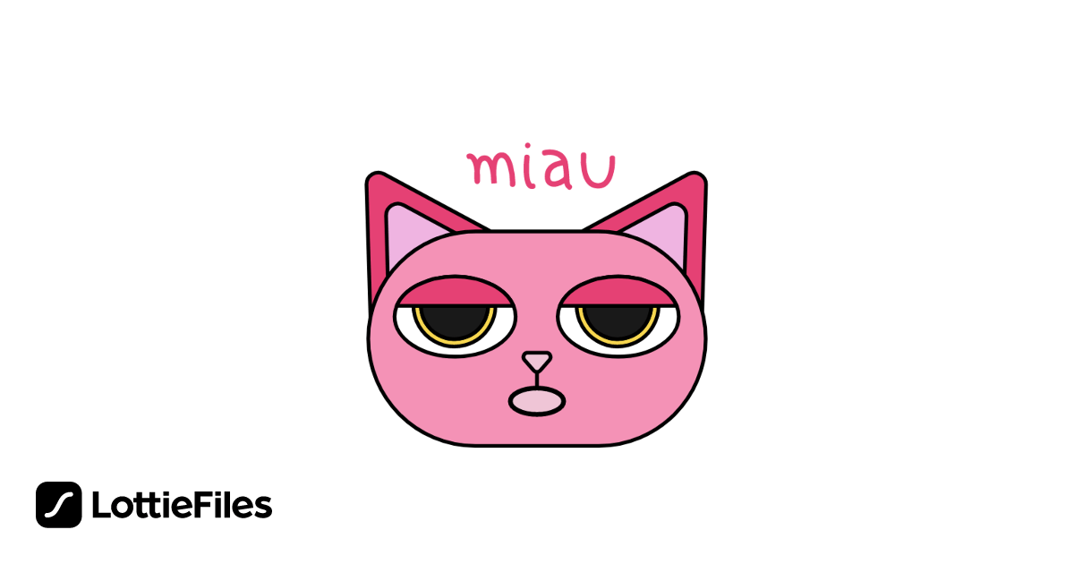 Free Cat miau (brazillian meow) Animation by Yago Lucri | LottieFiles