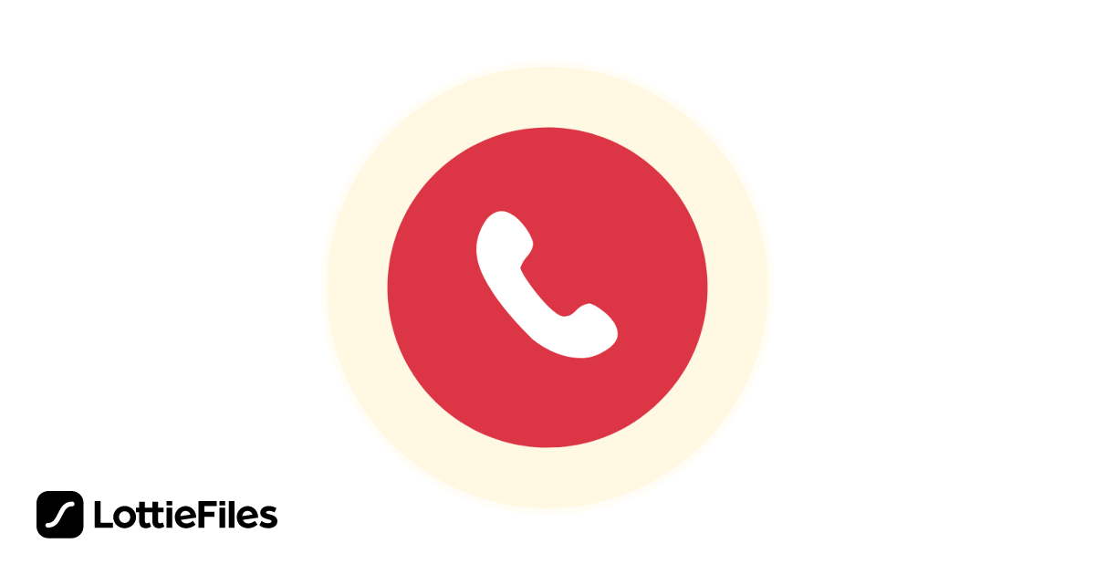 Free pulsating phone call red Animation by BRAIN OMONDI | LottieFiles