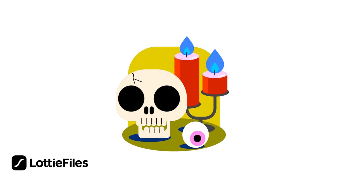 Free Haunted Skull Animation by Amanda | LottieFiles