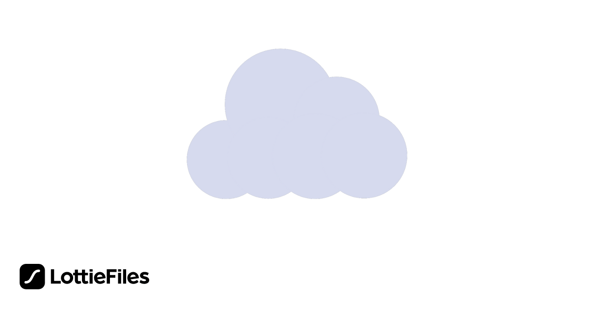 Free Cloud Lottie Animation Animation by SM Rony | LottieFiles